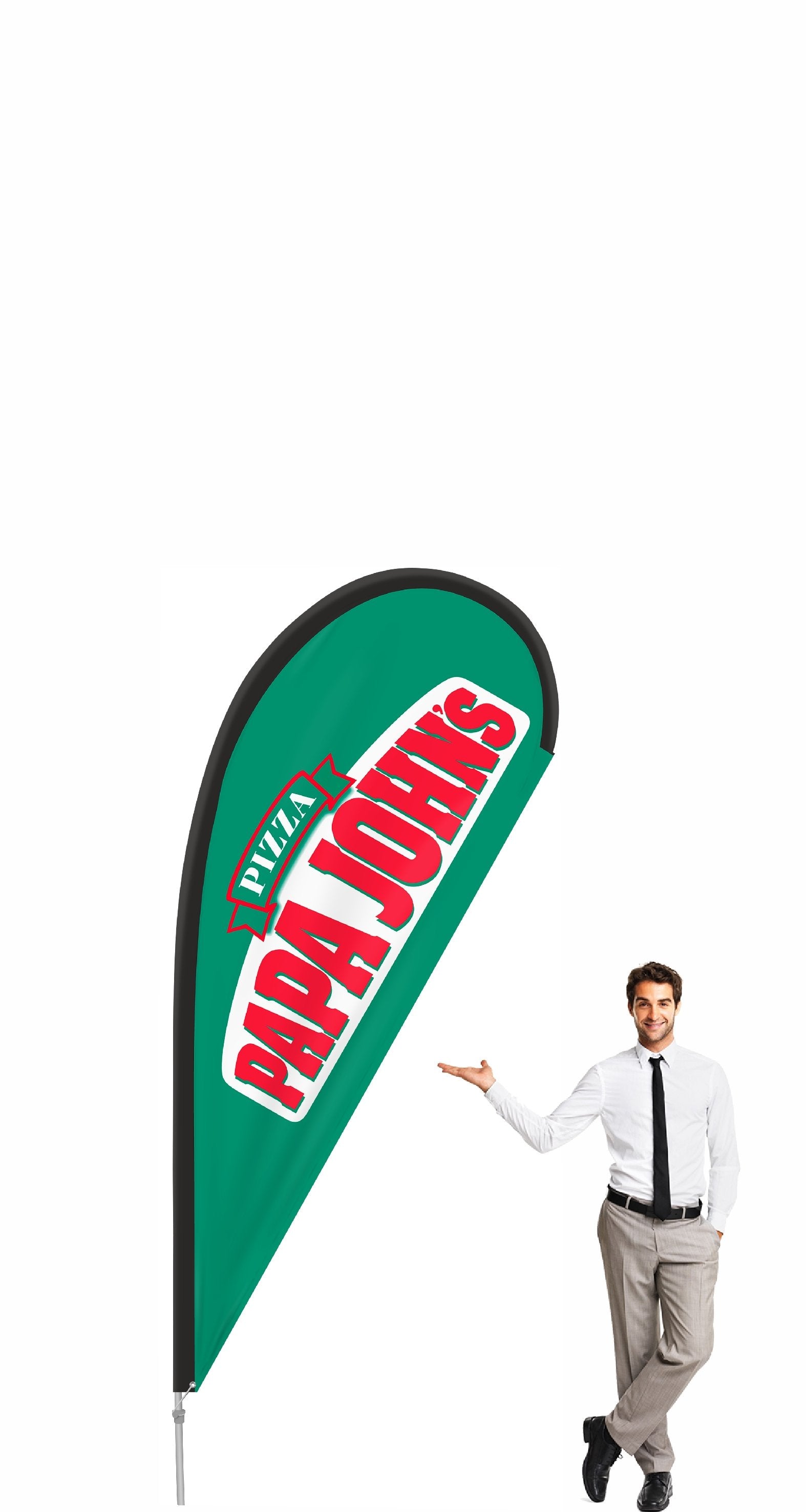 Teardrop Flags 3.4m | Premium – Feather Flags Express